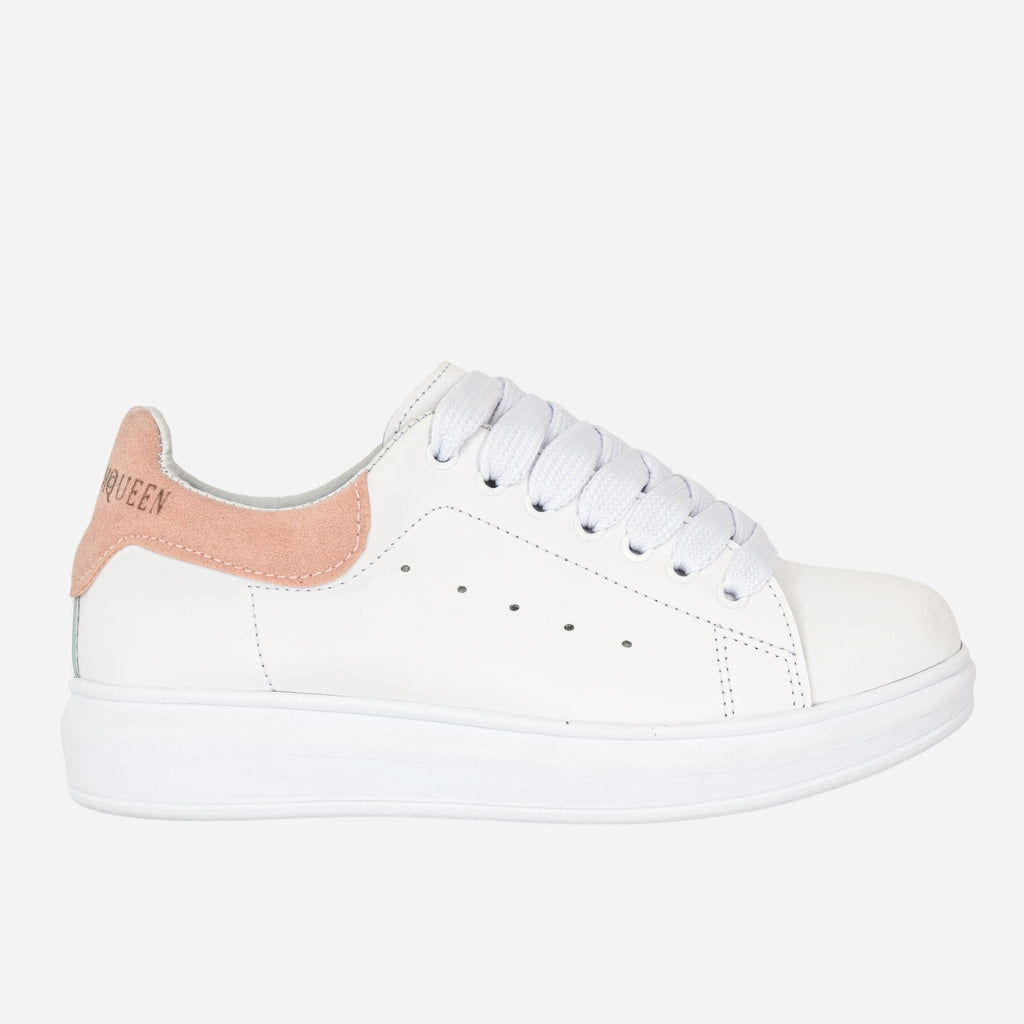Tenis clásicos para mujer Blanco con Rosa - Queen – FRESHKA CO